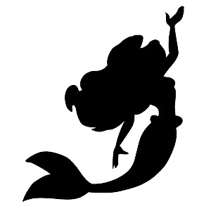 Mermaid Stencil Made from 4 Ply Matboard