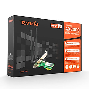 Tenda AC1200 PCIe WiFi Card – Dual Band Wireless Card with 2 x 5dBi Detachable Antennas – Gigabit Network Card – PCI Express WiFi Card for Desktop/PC Gaming – Supports Windows 10(E12)