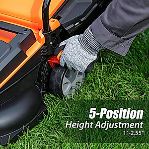 LawnMaster CLM2413A Cordless 13-Inch Lawn Mower 24V Max with 2X4.0Ah Battery and a Charger