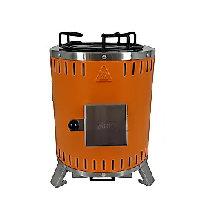 Drifters Portable Thermo-Electric Camp Stove for Wood, Pellet, Charcoal Cooking with Built-In Electricity Generator, 6000 mAH Battery and USB Plugs