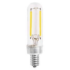 Satco S8555 2.5 watt T6 LED; Clear; Candelabra Base; 2700K; 180 lumens; 120 Volts 6-Pack California Compliant