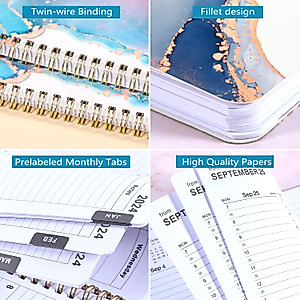 2024 Weekly Appointment Book & Planner - 2024 Daily Hourly Planner, January 2024 - Decmber 2024, 8" x 10", 30-Minute Interval Appointment Book 2024 with Thick Paper - Contrast Watercolor