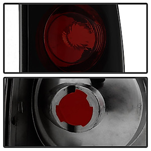 ACANII - For 1997-2003 Ford F150 99-07 F250 F350 F450 Superduty Black Smoked Tail Lights Brake Lamps Pair Set Left+Right