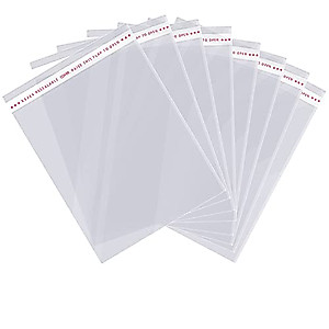 UltraOutlet 50 Packs Large Cellophane Bags 18" x 24" Clear Cellophane Gift Basket Wraps 2.3 Mil Thick Clear Cello Bags for Fruit Basket, Gift Wrap, Treats, Arts and Crafts, 50ct Ribbon Bows