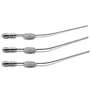 3 Pcs Baron Tube FR 3,5,7 Surgical 1mm, 1.7mm, 2.3mm ENT Instruments