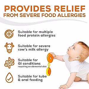 Enfamil PurAmino Hypoallergenic Infant Drink, for Severe Food Allergies, Omega-3 DHA, Iron, Immune Support, Powder Can, 14.1 Oz