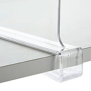 Juvale 6 Pack Clear Shelf Dividers for Closet Organization, Clothes Dividers for Shelves (8.25 x 11 in)