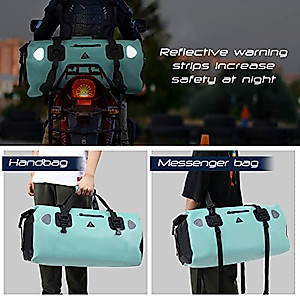 Haimont Waterproof Duffel Bag Roll-top Dry Duffel Bag with Quick-fixed Straps for Motorcycling, Rafting, Boating, SUP, Kayaking, Travel,50L