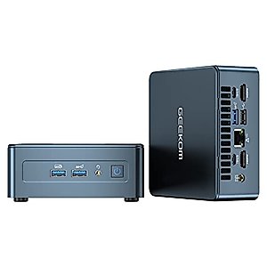 GEEKOM Mini PC Mini IT12, 12th Gen Intel i5-12450H NUC12 Mini Computers(8 Cores,12 Threads) 16GB DDR4/512GB PCIe Gen 4 SSD Windows 11 Pro Desktop PC Support Wi-Fi 6E/Bluetooth 5.2/USB 4.0/2.5G LAN/8K