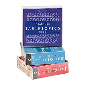 TableTopics Kids Conversation Pack - 120 Conversation Cards for Family Play Together, Engage and Connect with Kids, Boxed Set of 3 Topics