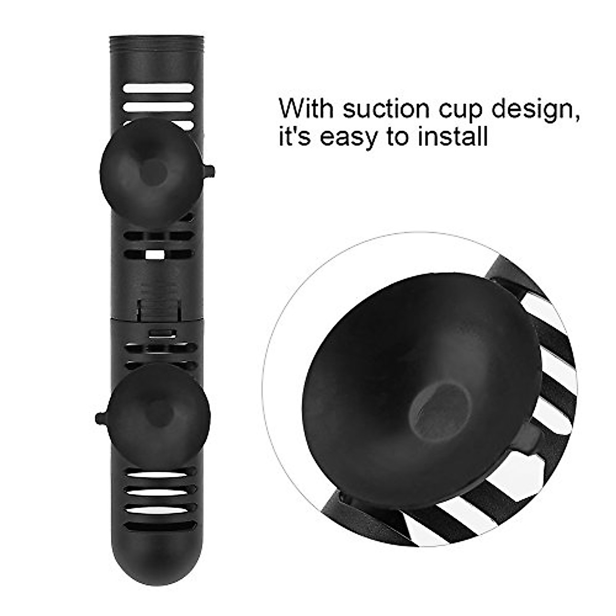 Hffheer Fish Tank Heater Guard Protector Detachable Fish Tank Heating Rod Sleeve Plastic Aquarium Heater Protective Cover Guard with Suction Cups(#2)