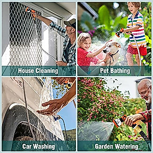 Garden Hose 50 ft Metal - Stainless Steel Water Hose Flexible Heavy Duty Garden Hose Collapsible and No Kink Water Pipe