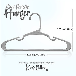 Utopia Home 60 Pack Kids Hangers - 11.5 Inch Plastic Baby Hangers for Closet - Childrens Hanger for Clothes & Infant Hanger for Closet - for Everyday Standard Use (Green)