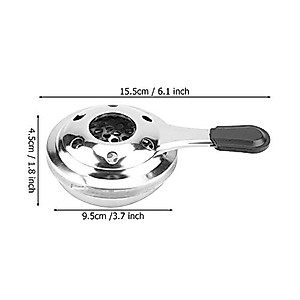 Srliya Mini Alcohol Stove Burner, Portable Stainless Steel Alcohol Stove Burner Outdoor Camping Panic Cooking Pot