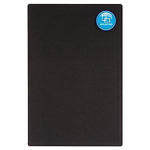 Quartet QRT7684BK - Oval Office Fabric Bulletin Board