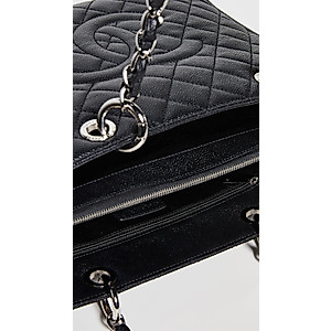 CHANEL Women's Pre-Loved Grand Shopping Tote, Caviar, Black, One Size