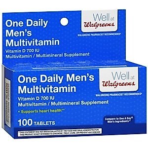 Walgreens One Daily For Men Multivitamin Tablets, 100 ea