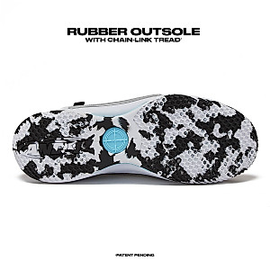 AND1 Scope Basketball Shoes for Women and Men, High Top Men’s Basketball Shoes - Womens Basketball Sneakers - Black/White/Light Blue, 11.5 Medium