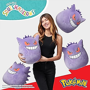 Squishmallows Pokemon 14-Inch Gengar Plush - Add Gengar to Your Squad, Ultrasoft Stuffed Animal Large Plush, Official Kelly Toy Plush