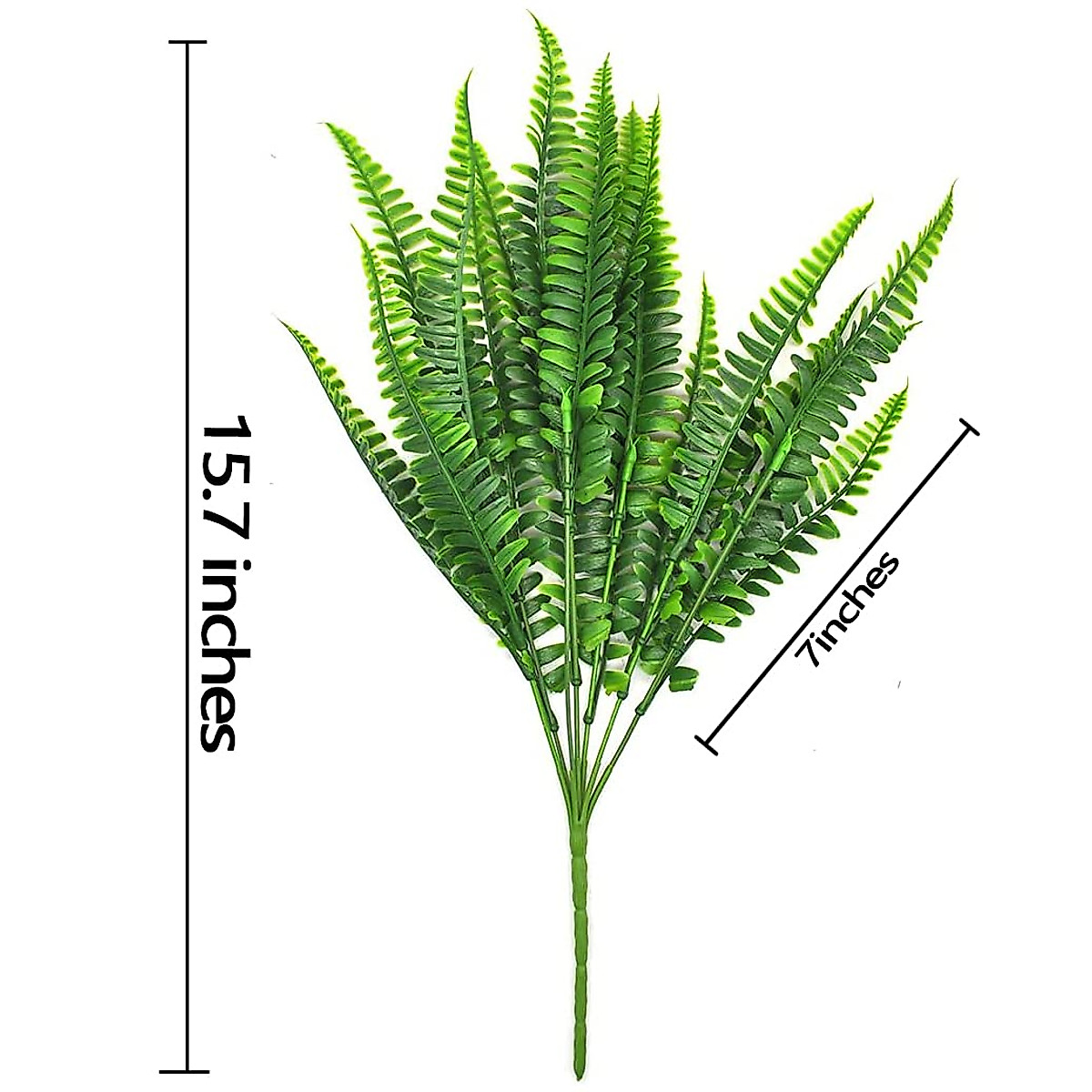 Bird Fiy 4Pcs Artificial Boston Fern Bush Plant Shrubs Greenery Bushes Indoor Outside Home Garden Office Verandah Wedding Decor