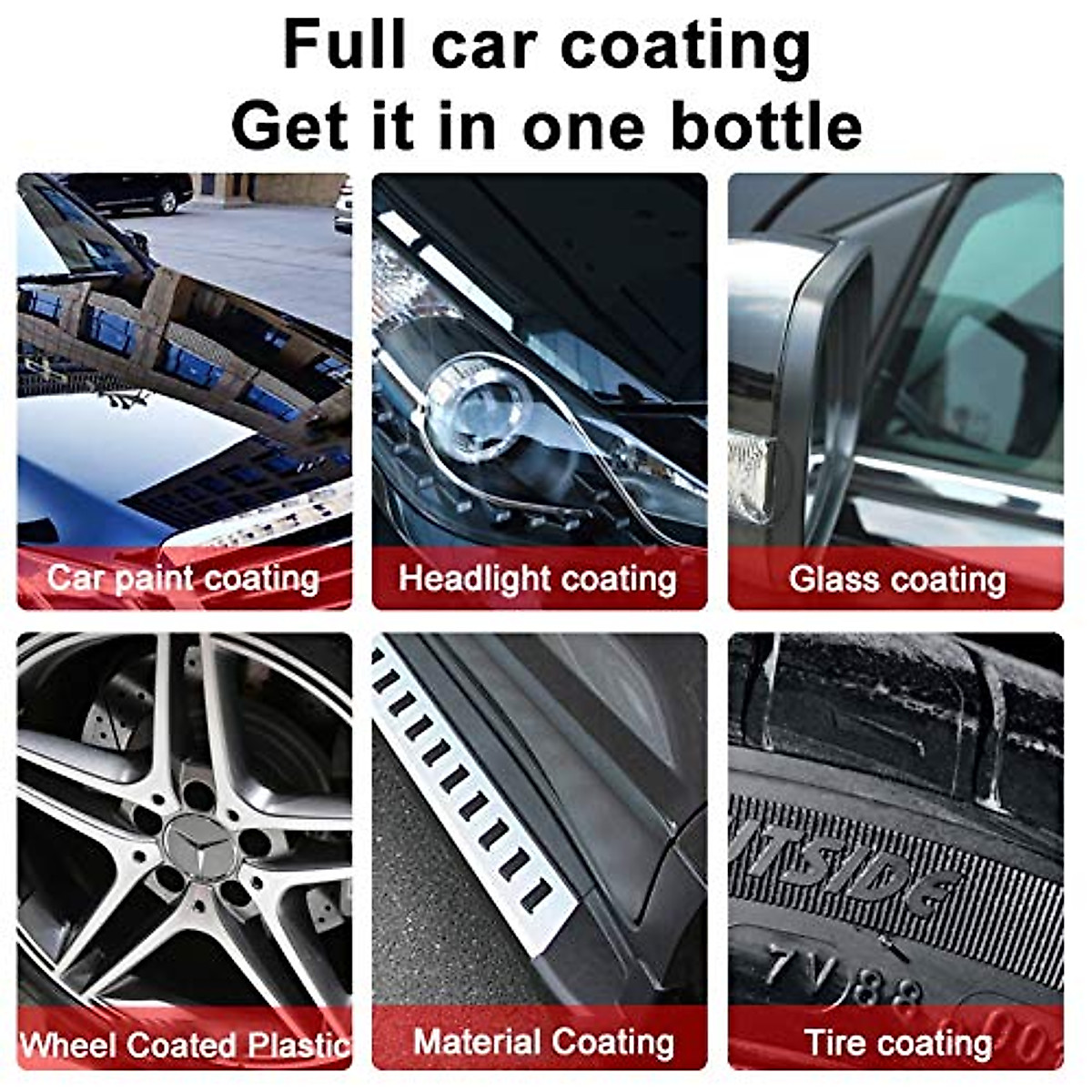 Malcm 2022 Nano Ceramic Coated Spray, Ultimate Ceramic Coating Spray - Washless Car Polish Super Hydrophobic Polish & Polymer Paint Sealer Details-300ML