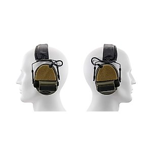 Armorwerx Hook & Loop Deck Set Compatible with Peltor Comtac Headset (Tan)