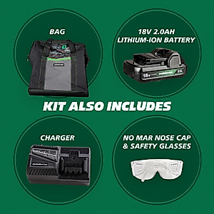 Metabo HPT 18V MultiVolt™ Angled Cordless Finish Nailer Kit, 15 Gauge, 1-1/4" up to 2-1/2" Angled Finish Nails, (1) 18V 2.0Ah Lithium Ion Battery, Charger, Bag, Lifetime Tool Warranty, NT1865DMAST