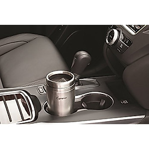 Capresso 425 On-the-Go Personal Coffee Maker, Silver/Black, Stainless steel, 16 oz