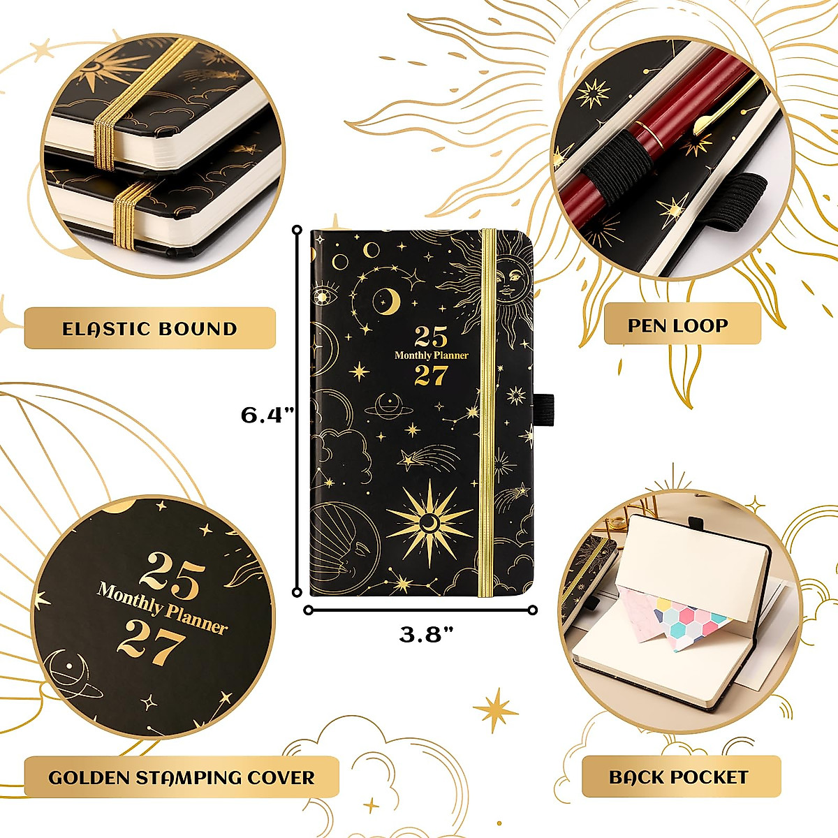 Planner 2023-2024 - July 2023-June 2024, 2023-2024 Weekly & Monthly Planner, 8" x 10", Academic Planner 2023-2024 with Tabs, Sturdy Cover, Thick Paper, Twin-wire Binding