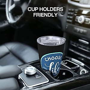 JIESAJ Pro Life Logo Insulated Tumbler 20oz Insulated Tumbler For Men Woman'S