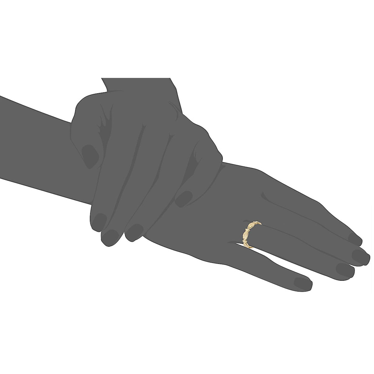 14k Yellow Gold Fish Ring (size 9)