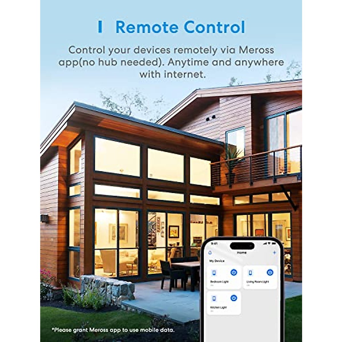 Meross Smart Dimmer Switch Single Pole Supports Apple HomeKit, Alexa Google Assistant & SmartThings, 2.4GHz WiFi Light Switch for Dimmable LED, Neutral Wire Required, Remote Control Schedule, 2 Pack