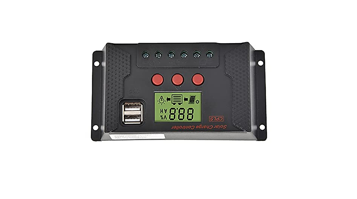 Walfront 40A PWM Solar Charge Controller for 12V/24V