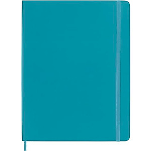 Moleskine Classic Notebook, Soft Cover, XL (7.5" x 9.5") Ruled/Lined, Reef Blue, 192 Pages
