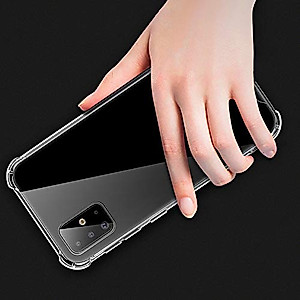 Urspasol for Xiaomi Redmi Note 9 Case with Tempered Glass Screen Protector Crystal Clear Ultra Slim Lightweight Phone Cover Shock-Absorption Bumper Transparent Shockproof