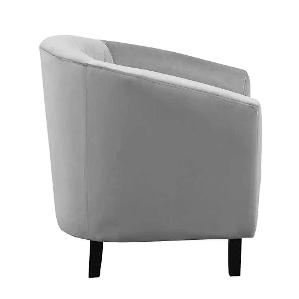 Urban Home Furniture Wesley Tub, Barrel, Accent Chair, Ottoman, Footrest, Grey