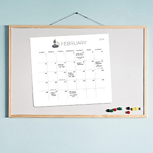 Beautiful 2023 Magnetic Fridge Calendar - Runs Until July 2024 - The Perfect Monthly Calendar With Abstract Designs for Easy Planning