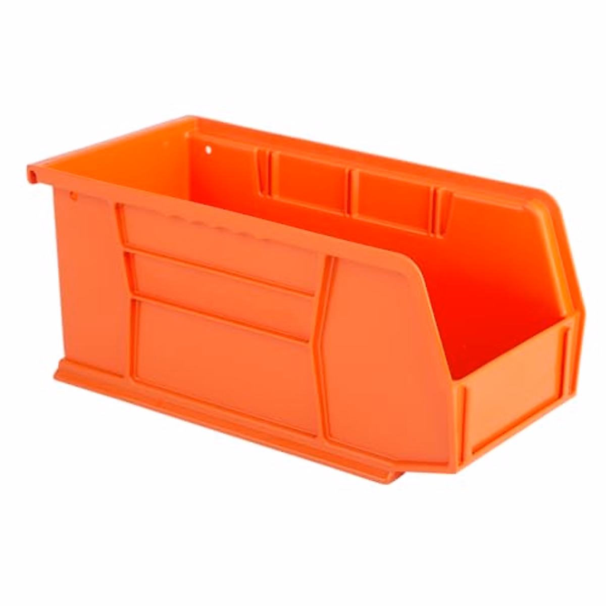 Hudson Exchange 11" x 5-1/2" x 5" (12 Pack) Plastic Stackable Storage Bin and Hanging Container, Orange
