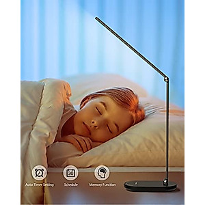 VOCOlinc LED Desk Lamps Compatible with Alexa HomeKit Google, Smart Desk Lights with Stepless Dimming, Timer, Eye-Caring Desk Lamps for Home Office, Reading, Study, Crafts