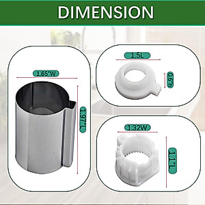 96987 Stop Tube for Moen Posi-Temp 1 Handle tub/Shower Faucet,Temperature Limit Stop Kit, Chrome-2 pack