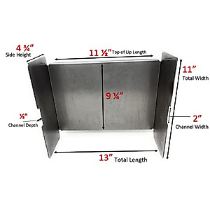 Heat Baffle Deflector 14 Gauge Heavy Duty Fits Traeger® BCA012 Replacement