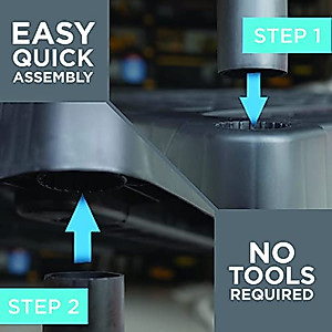 BLACK+DECKER Shelving Unit, Heavy Duty Storage Shelving Unit, Garage Organizer, Indoor and Outdoor, Black (1, 18"x36")