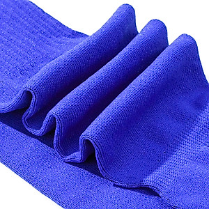 Dxhycc 4 Pairs Knee High Socks Casual Solid Knit Knee Socks for Men and Womens