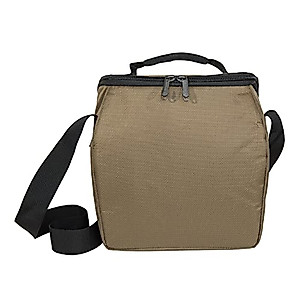 WOLVERINE 12 Can Lunch Cooler - Dual Compartments, Durable Nailhead Nylon, Padded Straps and Mesh Back for Comfortable Transport