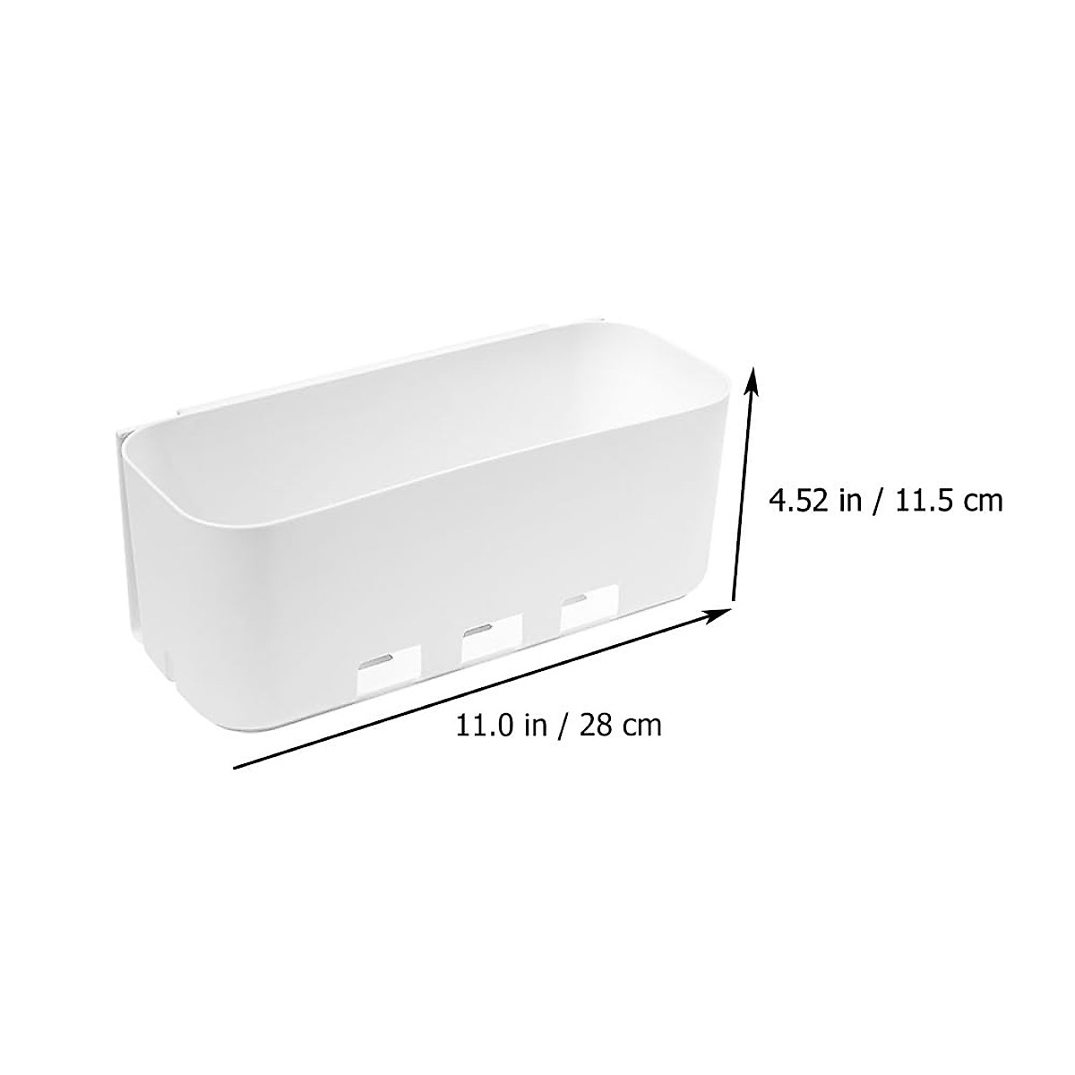 1 Set Shampoo Mount Office Simple Holder Cabinet Sliding Rectangular Container Bedroom Hanging Bookshelf Drawer Rack and Door Bathroom Tray Sundries Shelves Under White Pull