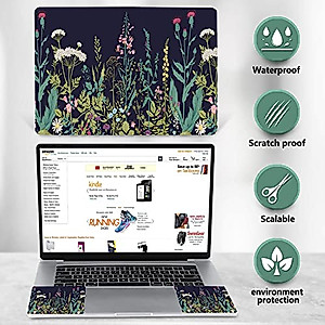 AIMSA Laptop Skin Sticker Decal, 12 13 13.3 14 15 15.4 15.6 inch Laptop Art Decal Protector Notebook Netbook PC 15.6" Universal Vinyl Cover, Flowers Plants
