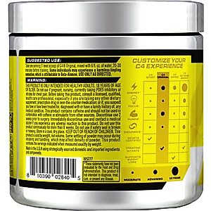 Cellucor C4 Original Pre Workout Powder ICY Blue Razz - Vitamin C for Immune Support - Sugar Free Preworkout Energy for Men & Women - 150mg Caffeine Plus Beta Alanine Plus Creatine - 30 Servings