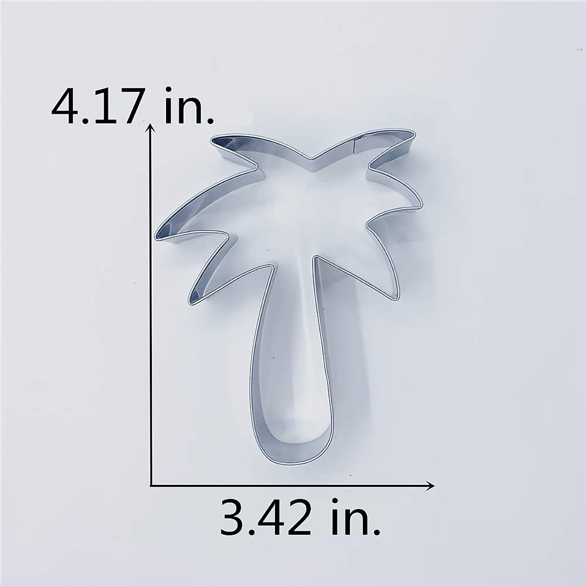 LILIAO Palm Tree Cookie Cutter - 3.4 x 4.2 inches - Stainless Steel