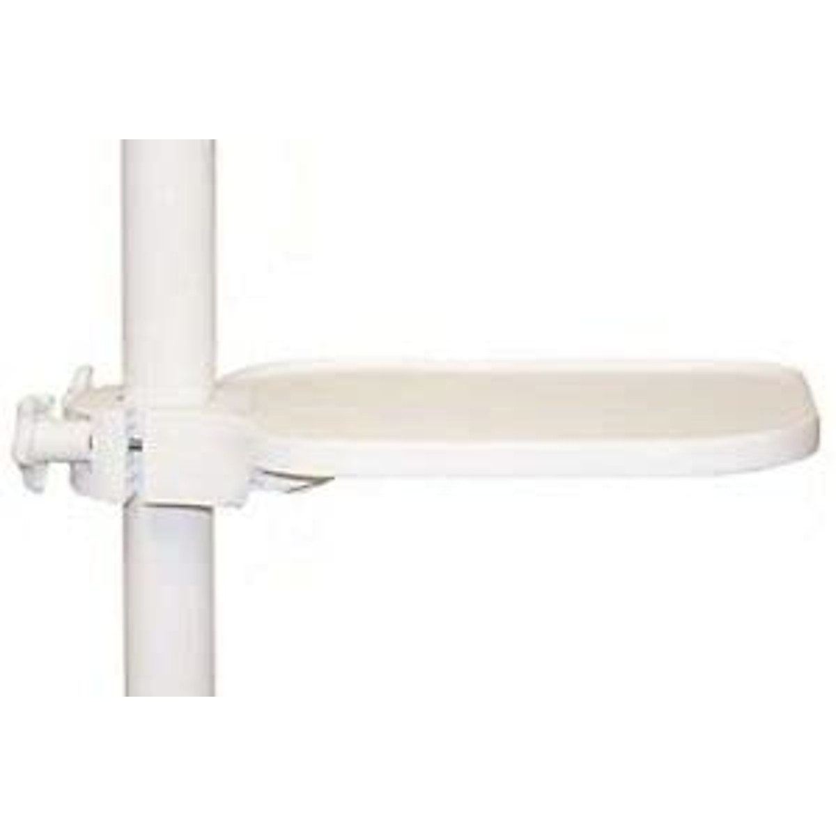 Post Mounted Utility Pole Post Tray Shelf Table Dental Medical White
