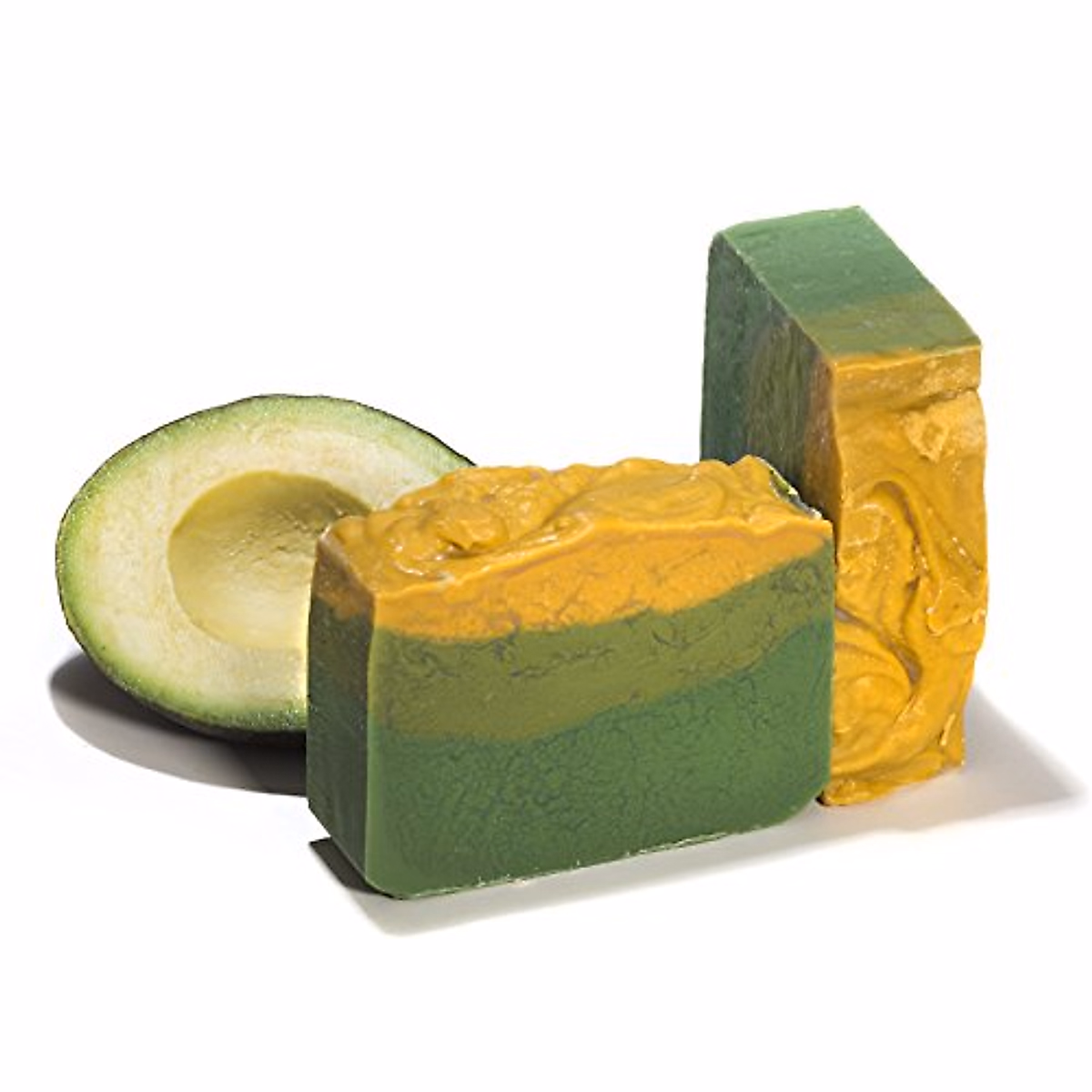 FALLS RIVER SOAP COMPANY Avocado Soap (4Oz) - Handmade Soap Bar with Jasmine Essential Oils and fresh Avocado slurry - Organic and All-Natural